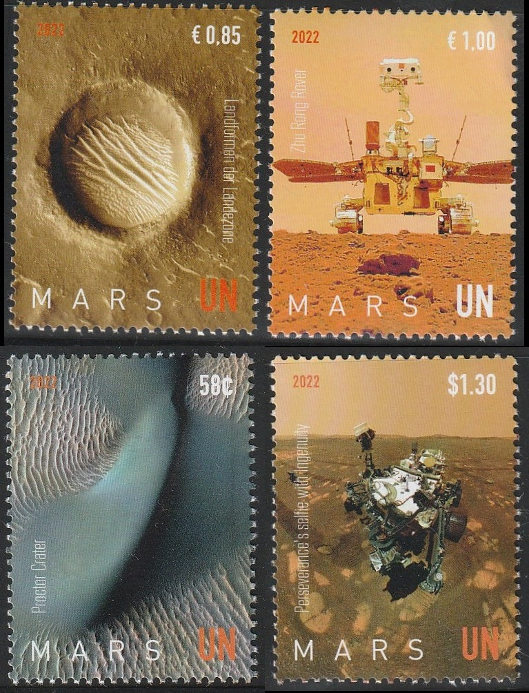2022 UN Vienna Planet Mars Set of 4 MNH #FOR-1027 – Worldwidemint