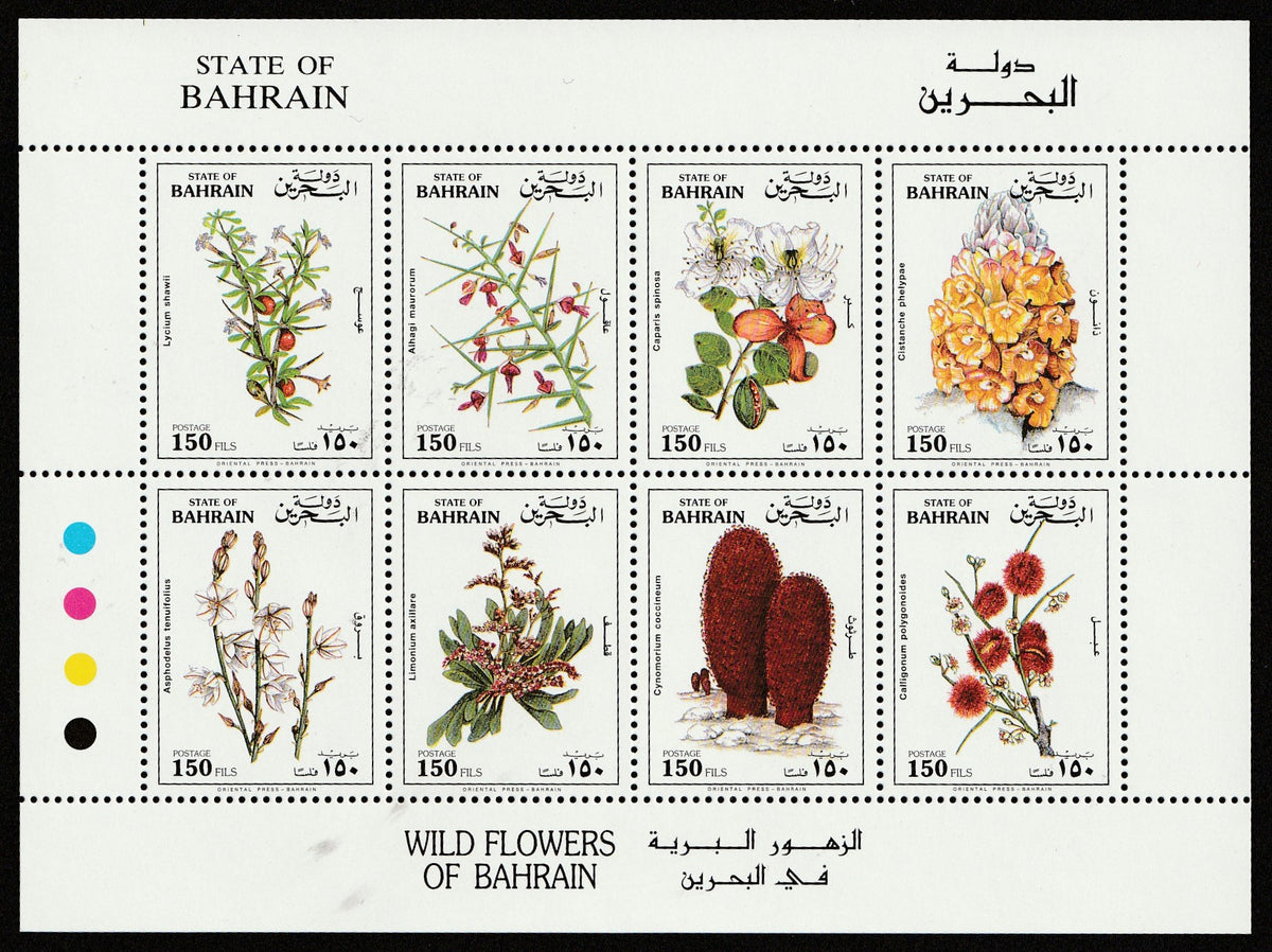 1993 Bahrain Wild Flowers Sheet #FOR-1102 – Worldwidemint