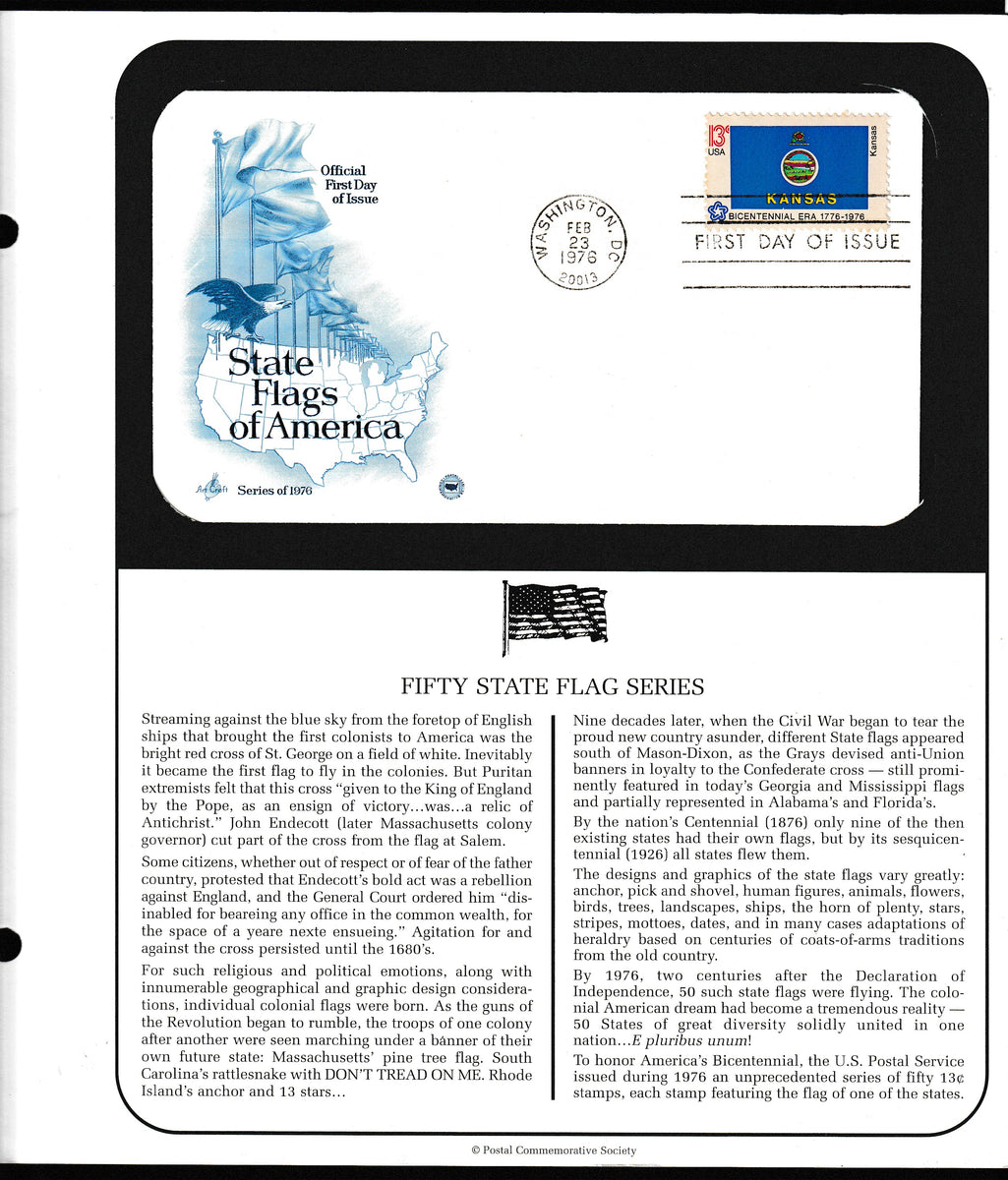 1976 USA State Flags of America FDC #FE188 – Worldwidemint