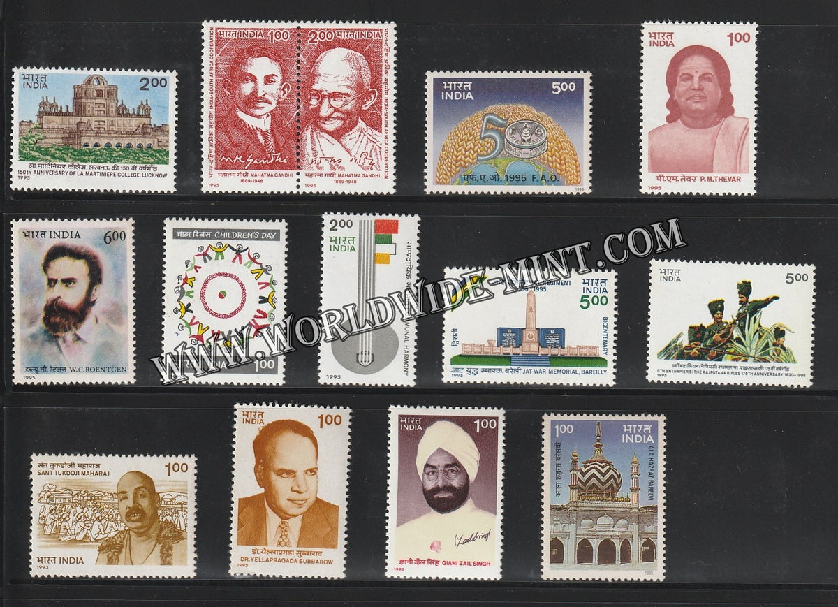 1995 INDIA Complete Year Pack MNH – Worldwidemint