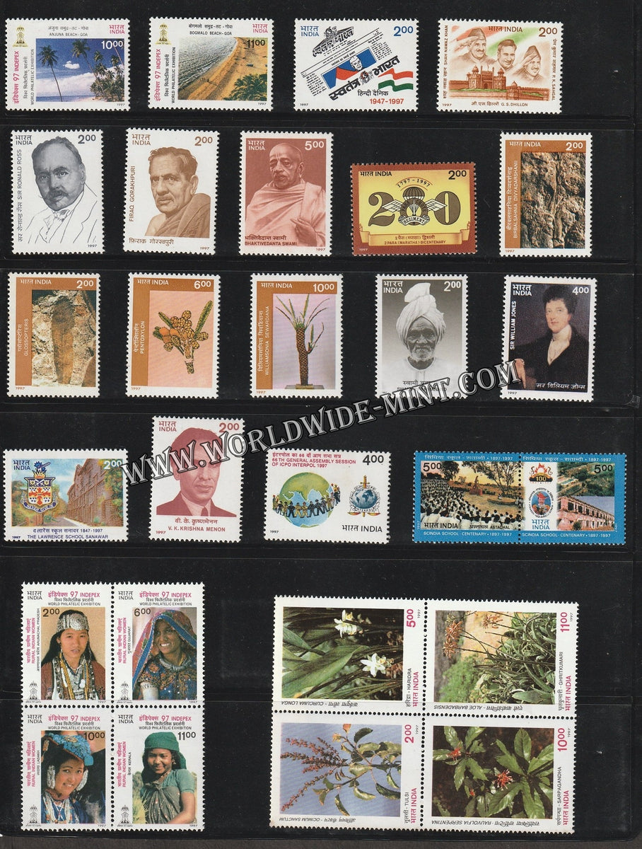 1997 INDIA Complete Year Pack MNH – Worldwidemint