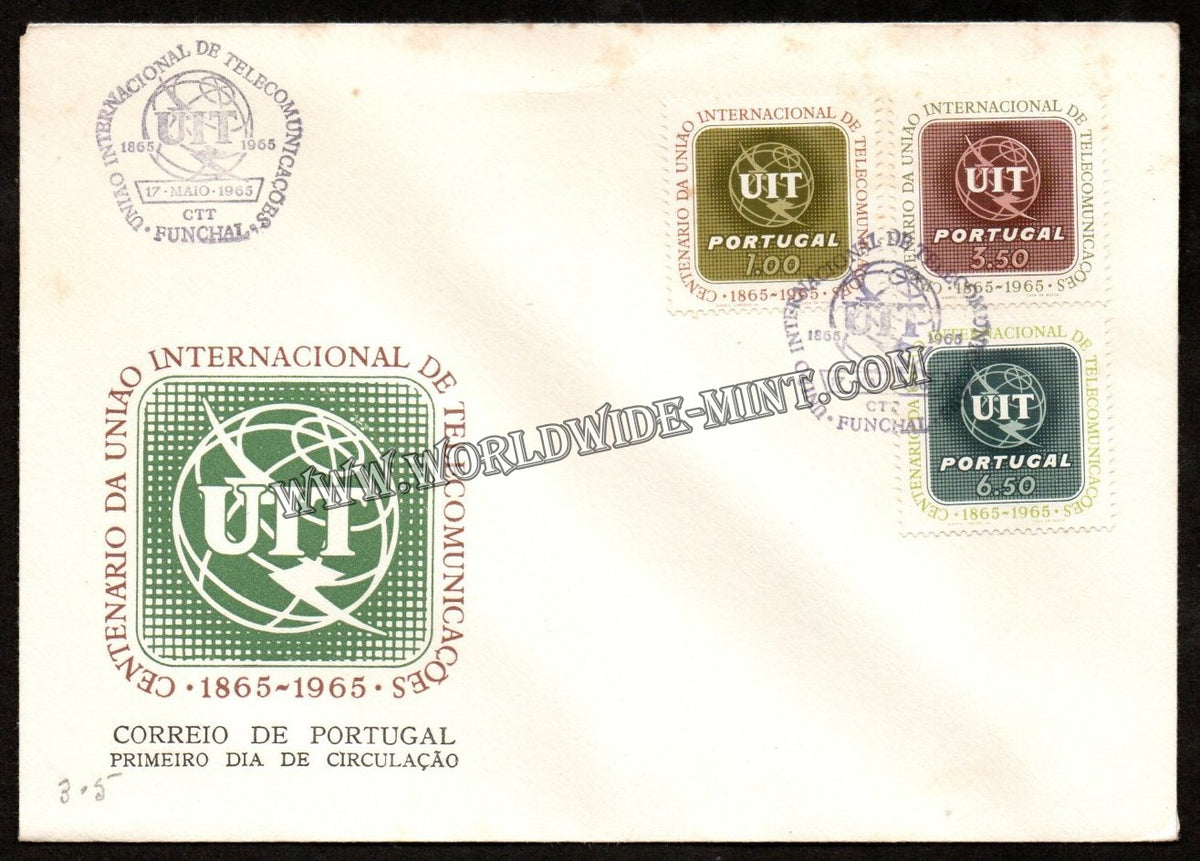 1965 Portugal UIT (Union of International of Telecommunication) FDC #F ...
