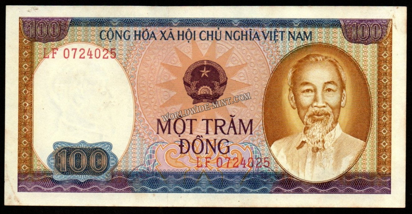 Vietnam 100 Dong 1980 - P#88a XF+ Bank Note #UCN288 – Worldwidemint