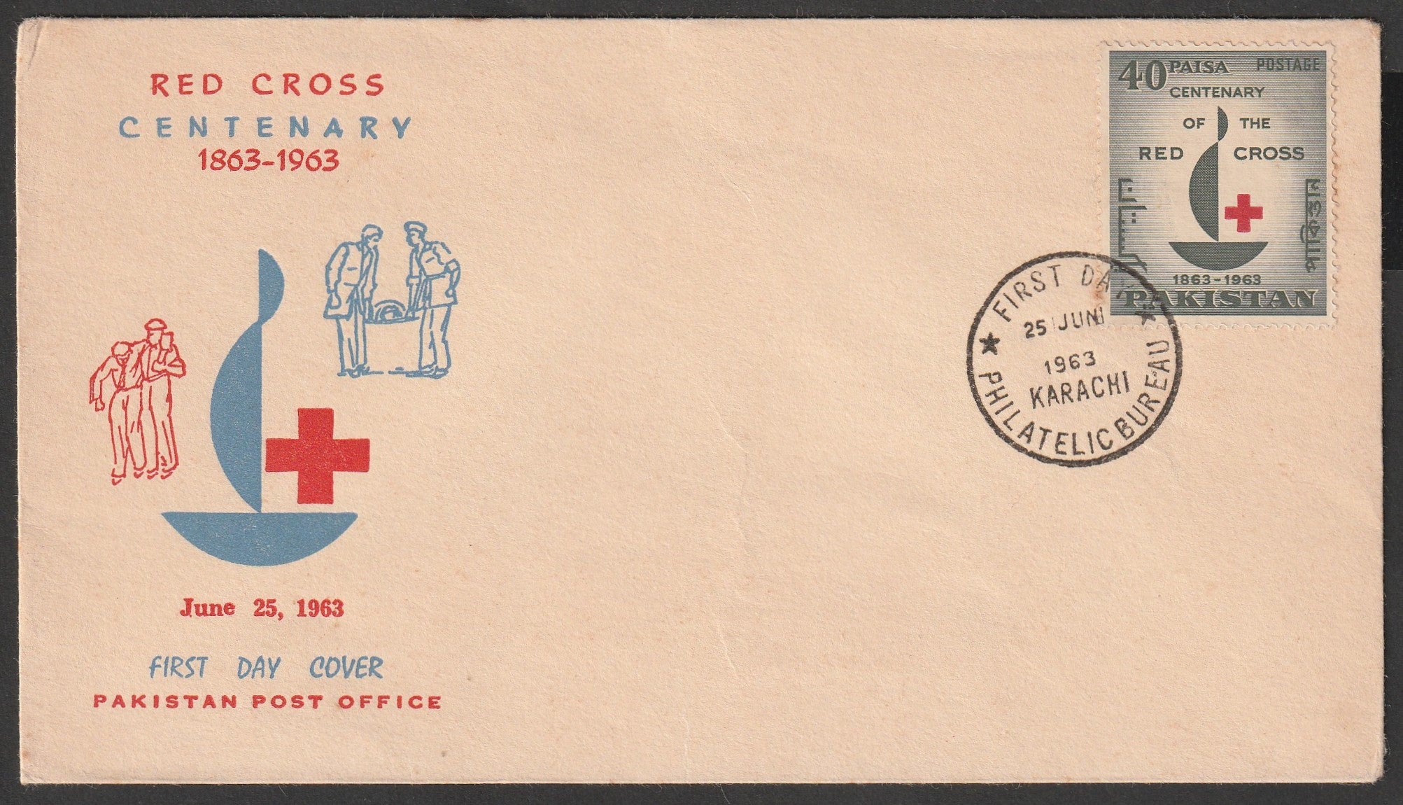 1963 Pakistan Red Cross Centenary FDC #FE294 – Worldwidemint