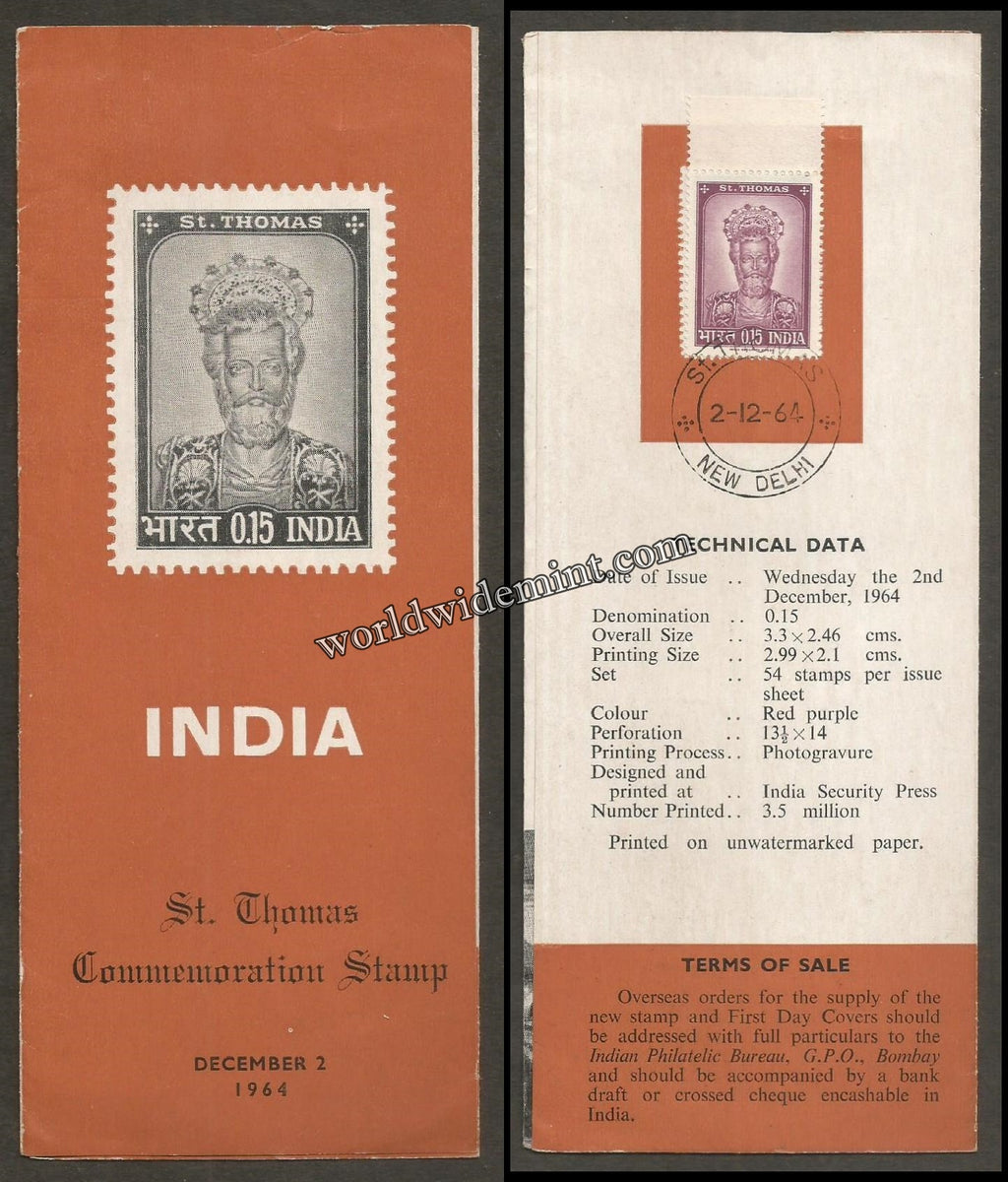 1964 INDIA St. Thomas Brochure – Worldwidemint