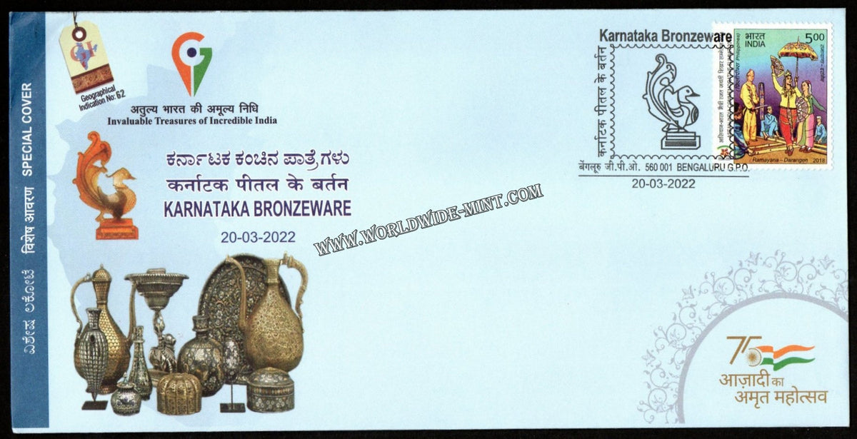 2022 Karnataka Bronzeware Geographical Indication GI Tag No: 52 Specia ...