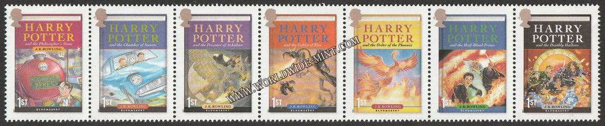 2007 Great Britain Harry Potter Strip of 7 Stamps #FOR-1105 – Worldwidemint