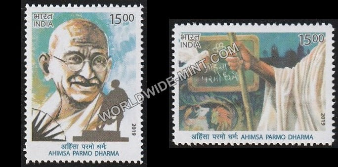 2019 Ahimsa Parmo Dharma-set of 2 MNH – Worldwidemint