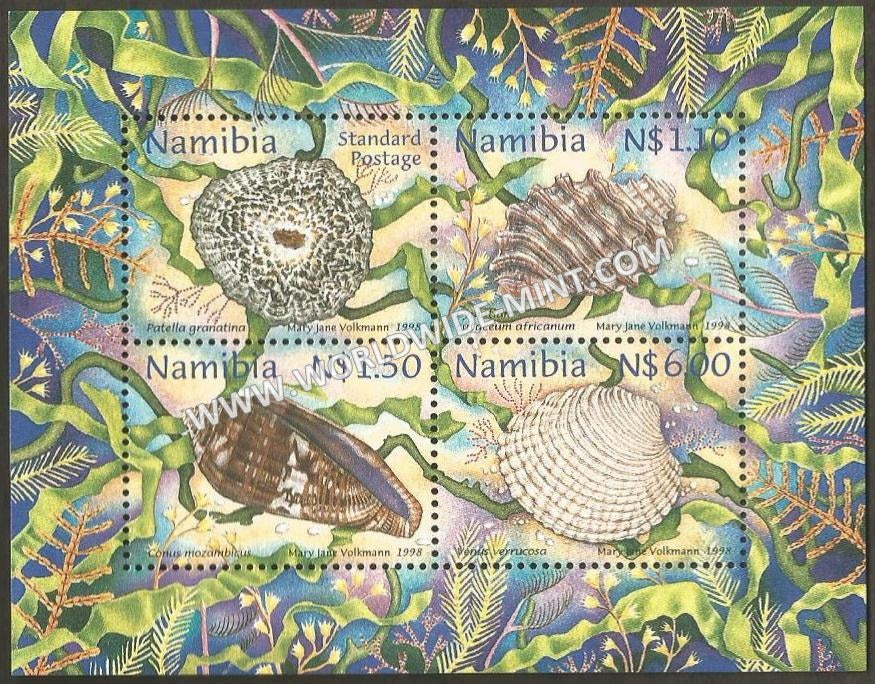 1998 Namibia - Shells of Namibia Miniature Sheet – Worldwidemint