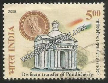 2005 De Facto Transfer of Pondicherry Used Stamp – Worldwidemint