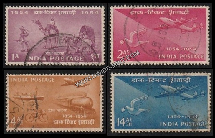 1954 Postage Stamps Centenary-Set of 4 Used Stamp – Worldwidemint
