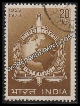 1973 50th Anniv. Of Interpol Used Stamp – Worldwidemint