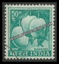 INDIA Mangoes 4th Series(50p) Definitive Used Stamp – Worldwidemint